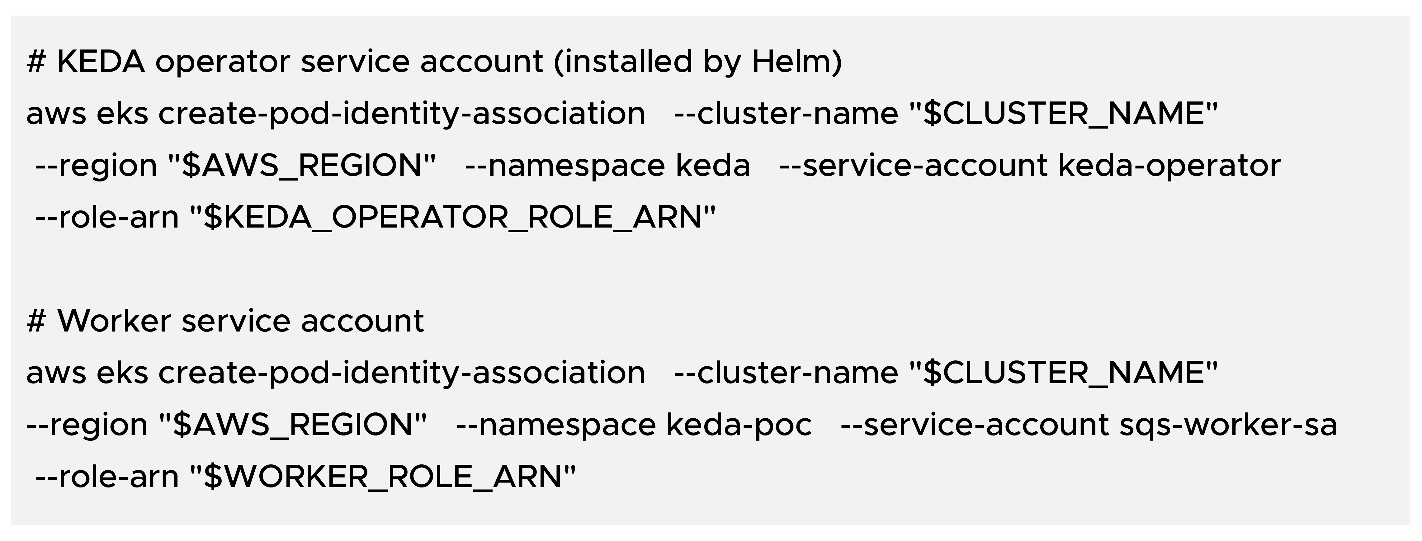 KEDA Autoscaling on Amazon EKS using SQS + EKS Pod Identity