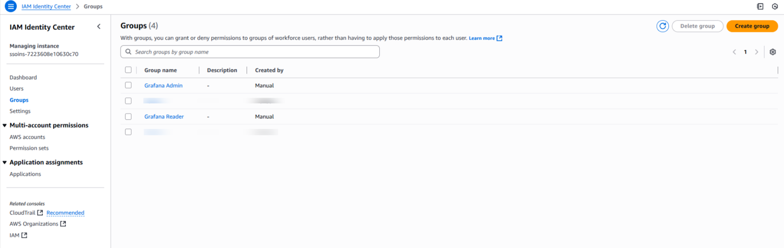 Signing into Amazon Managed Grafana with SAML-based IAM Identity Center