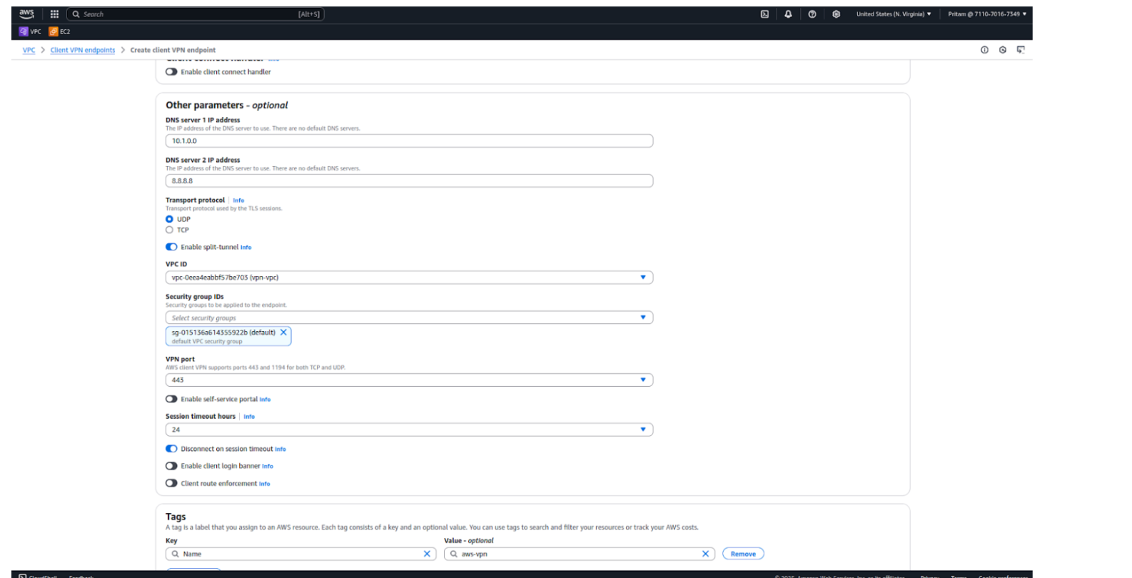 Set up SSO with AWS VPN client with User-Based Authentication